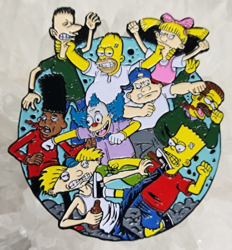 Buy HUGE 3” Simpsons Vs Hey Arnold Enamel Hat Pin Limited Edition ...