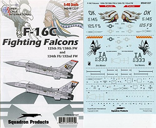 Buy Super Scale Decals 1:48 F-16C Falcons 125th FS/138th FW 124th FS ...