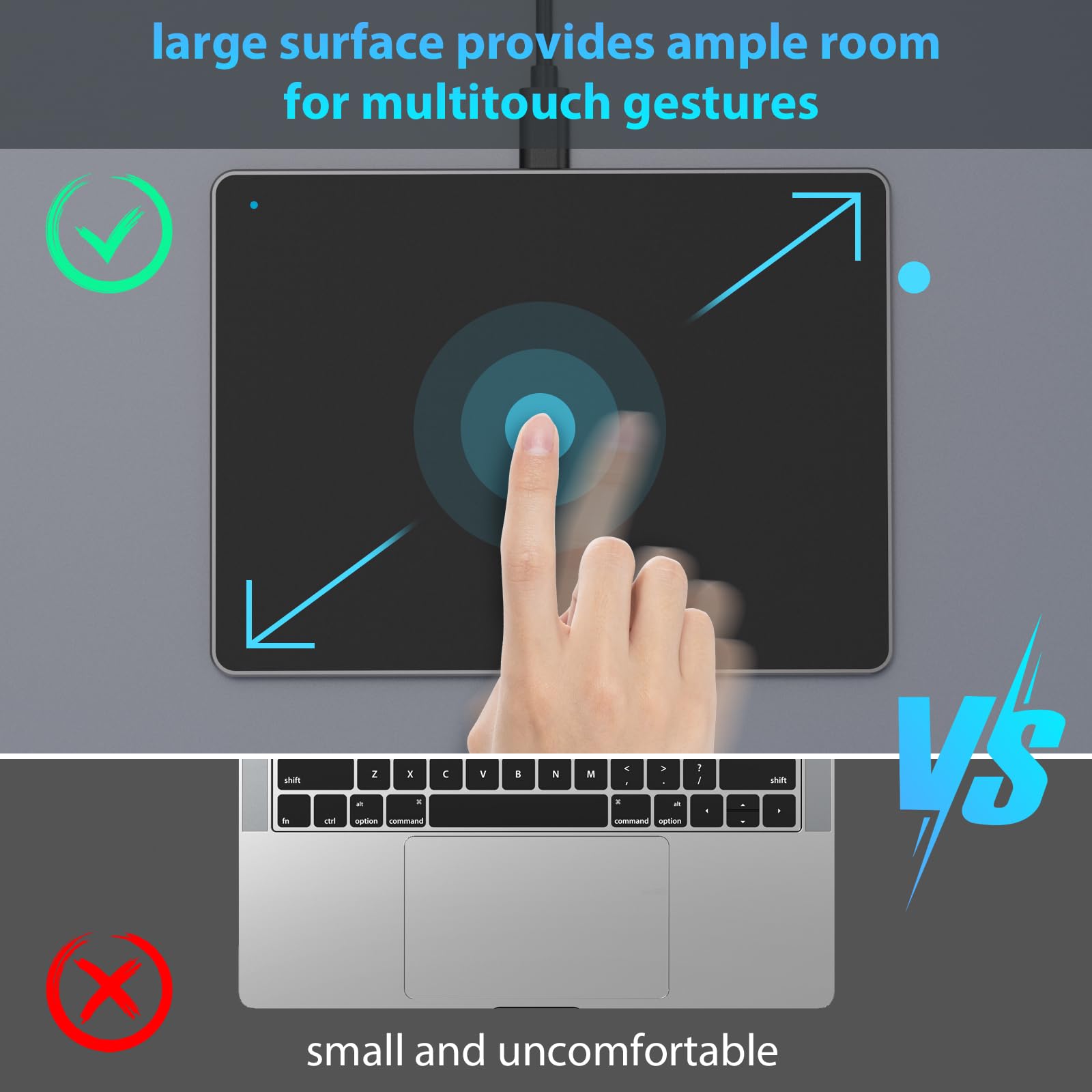 Mua HongMall External Trackpad, Wired Ultra Slim Trackpad with Multi ...