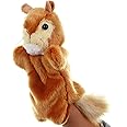 Amazon.com: Plush Hand Puppets Squirrel Stuffed Animal Puppet Toys for Imaginative Pretend Play ...