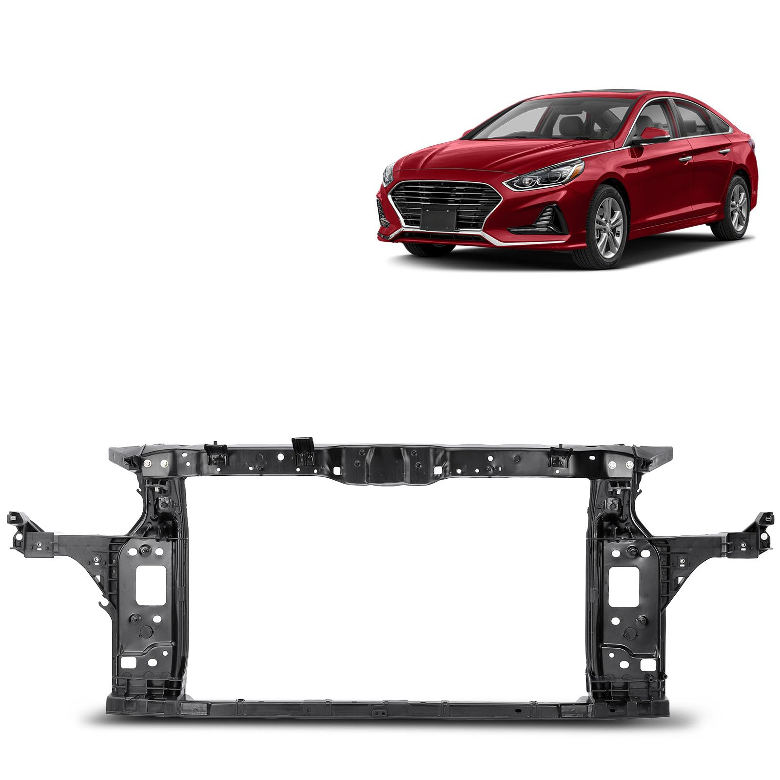 YHTAUTO Radiator Support Replacement for 2018-2019 Hyundai Sonata, not ...