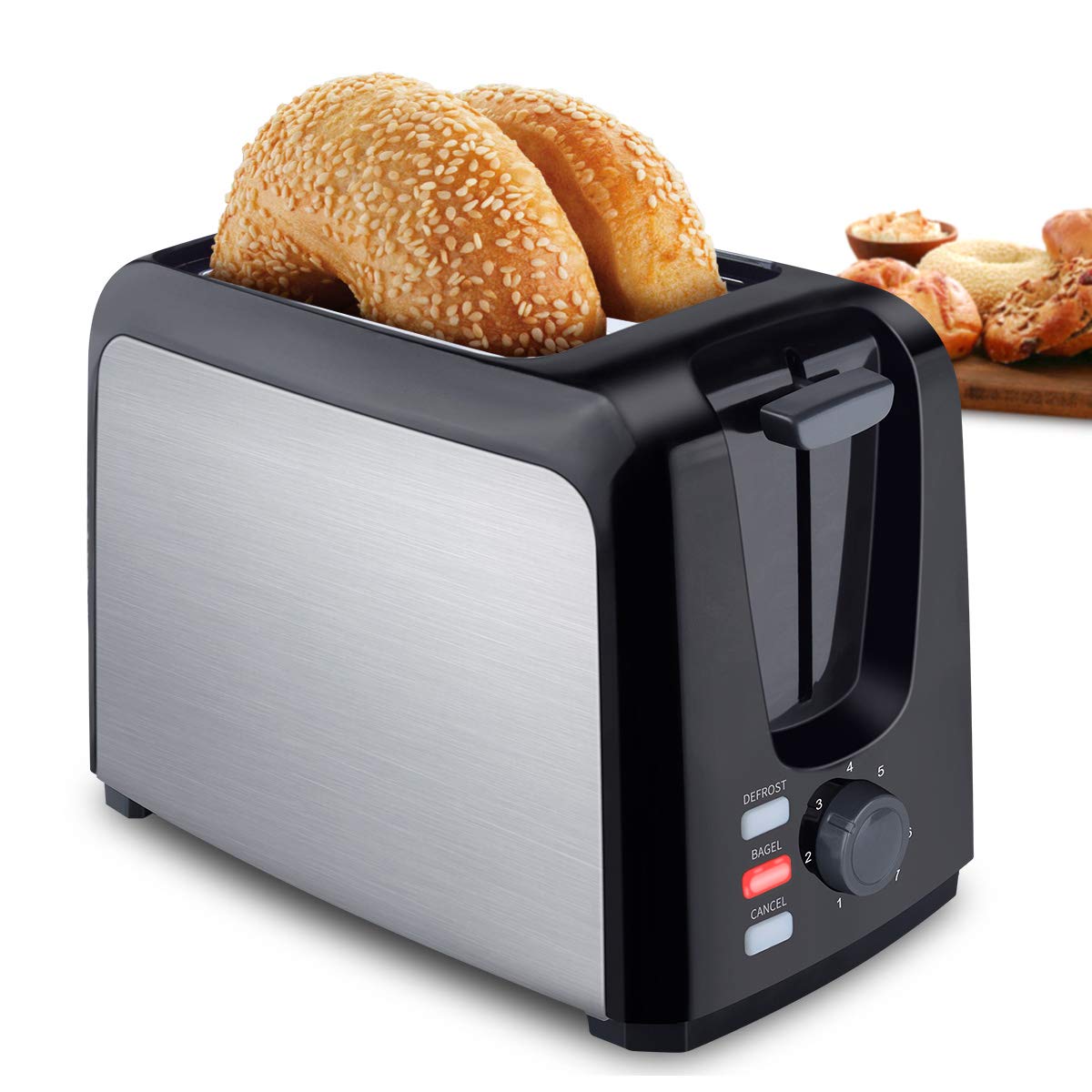Toaster 2 Slice Stainless Steel Toaster Two Slice Toaster with ...