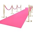 Amazon.com: Pink Carpet Runner for Party, Premium 160 GSM Felt Non ...