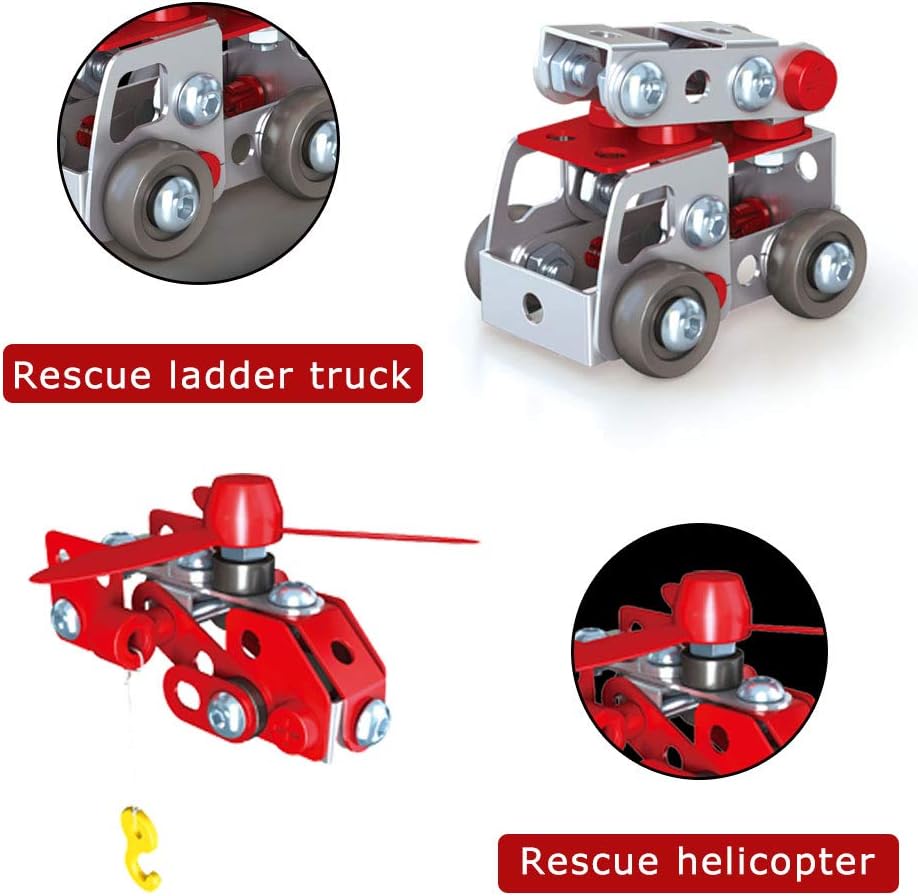 Iron Commander Mini Erector Set Metal Building Set, Various Vehicles ...