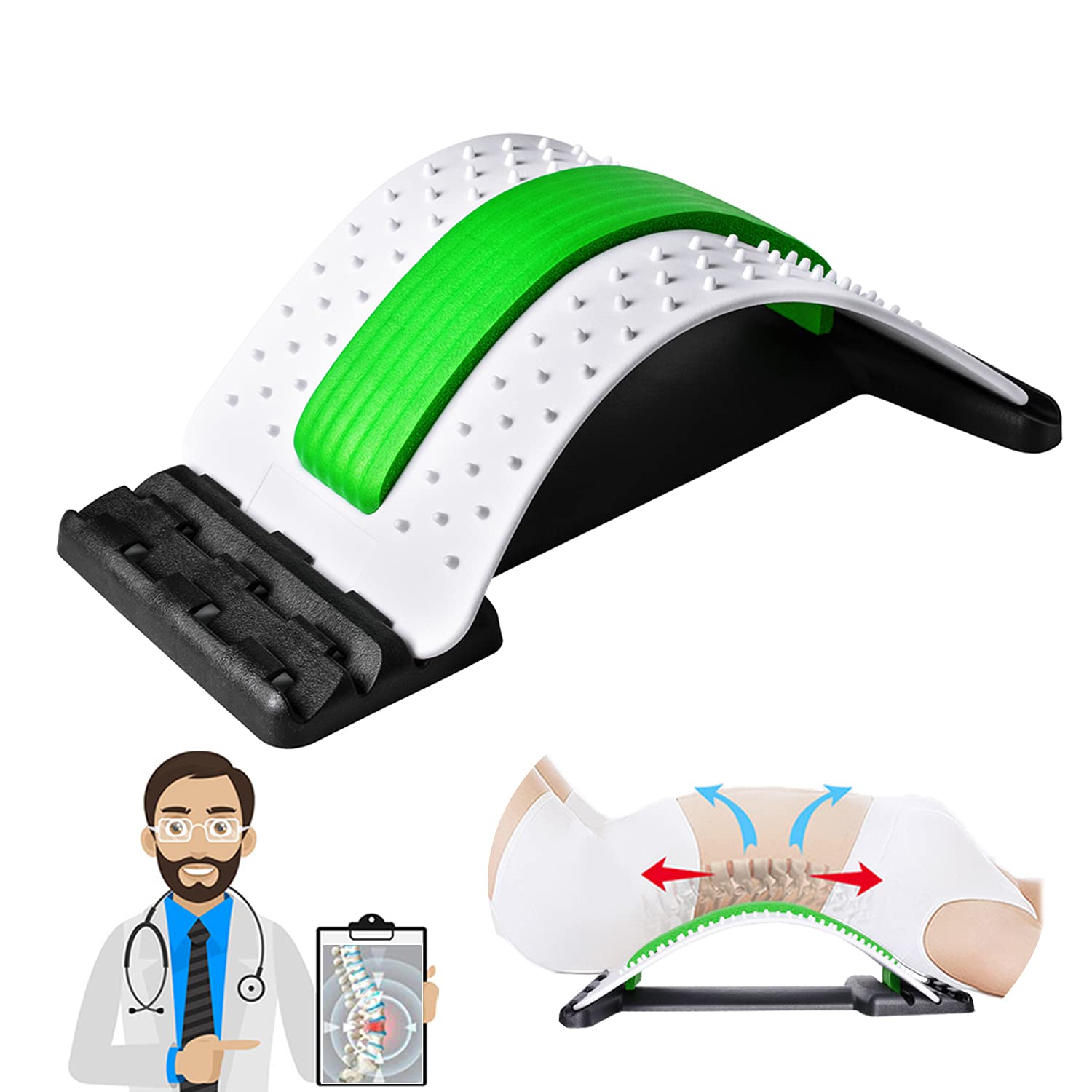 Buy Back Stretcher, Lumbar Back Pain Device, Spine Deck Multi-Level ...