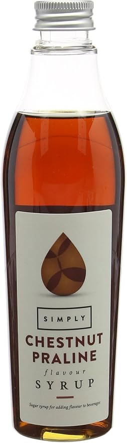 Simply Chestnut Praline Syrup 250 ml (Pack of 12): Amazon.co.uk: Grocery