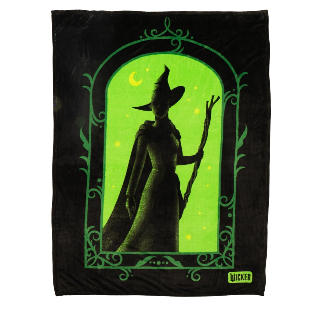 Franco Collectibles Wicked Elphaba Bedding Super Soft Cozy Throw, 46 in ...