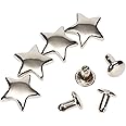 Amazon.com: ONLYKXY 50 Pieces 12MM Star Rivets for Leather, Rivet Studs ...