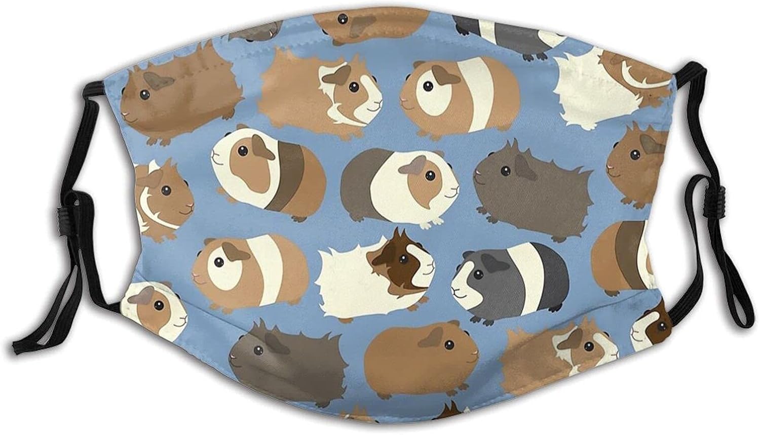 Guinea Pig Face Mask Decorations & Gift, Breathable-Reusable Bandana ...