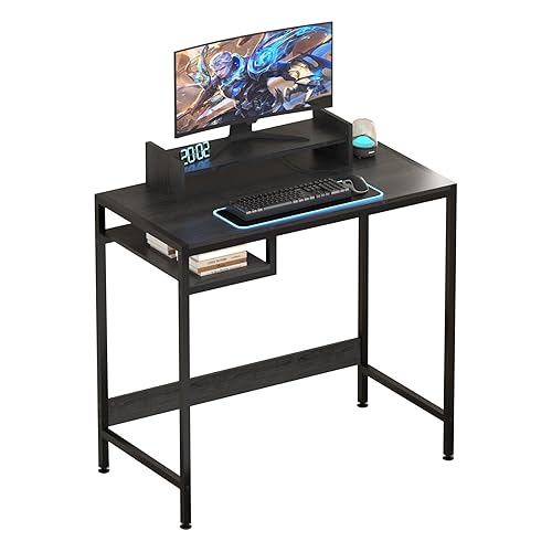 MINOSYS Computer Desk - 32 Inch Home Office Desk with Storage, Gaming ...