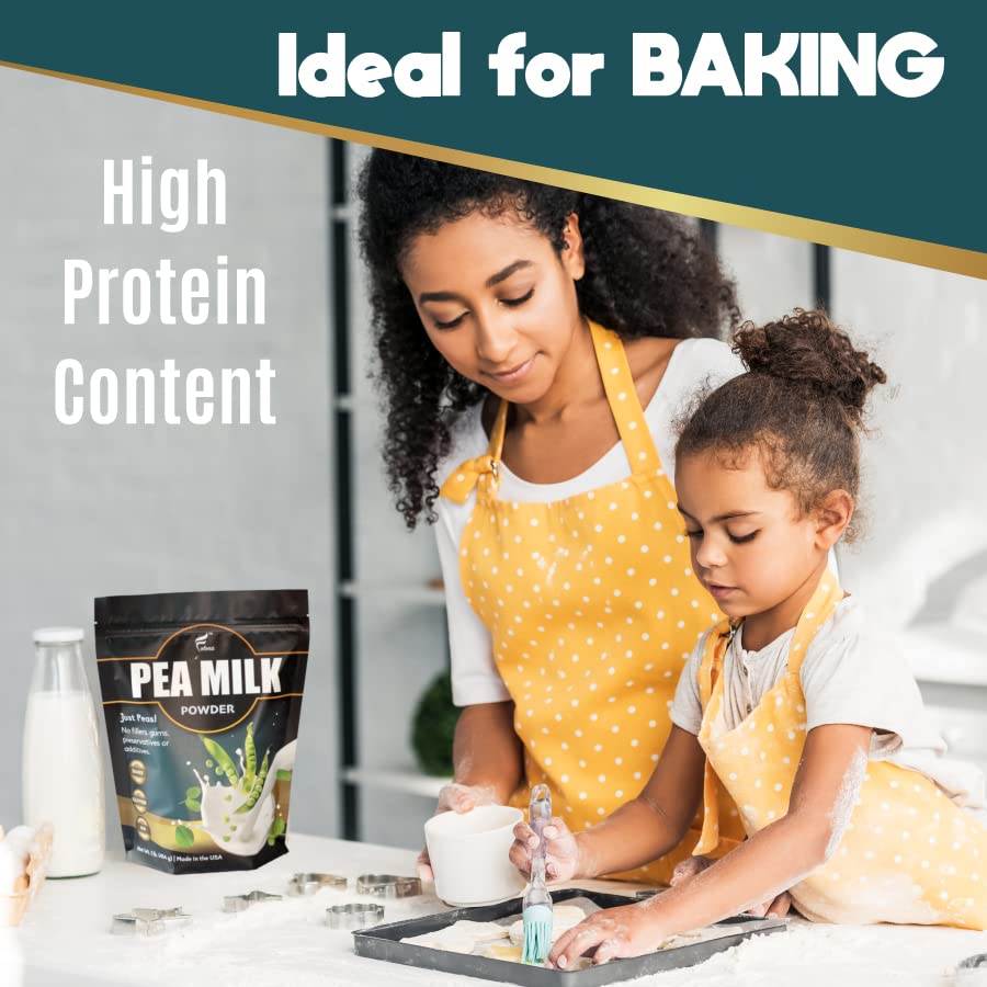 Folona Unsweetened Pea Milk Powder, Sugar Free Non-dairy Coffee Creamer ...