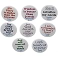 Amazon.com: Set 8 Bible Verses Quotes 1.25" Pinback Buttons Pins ...