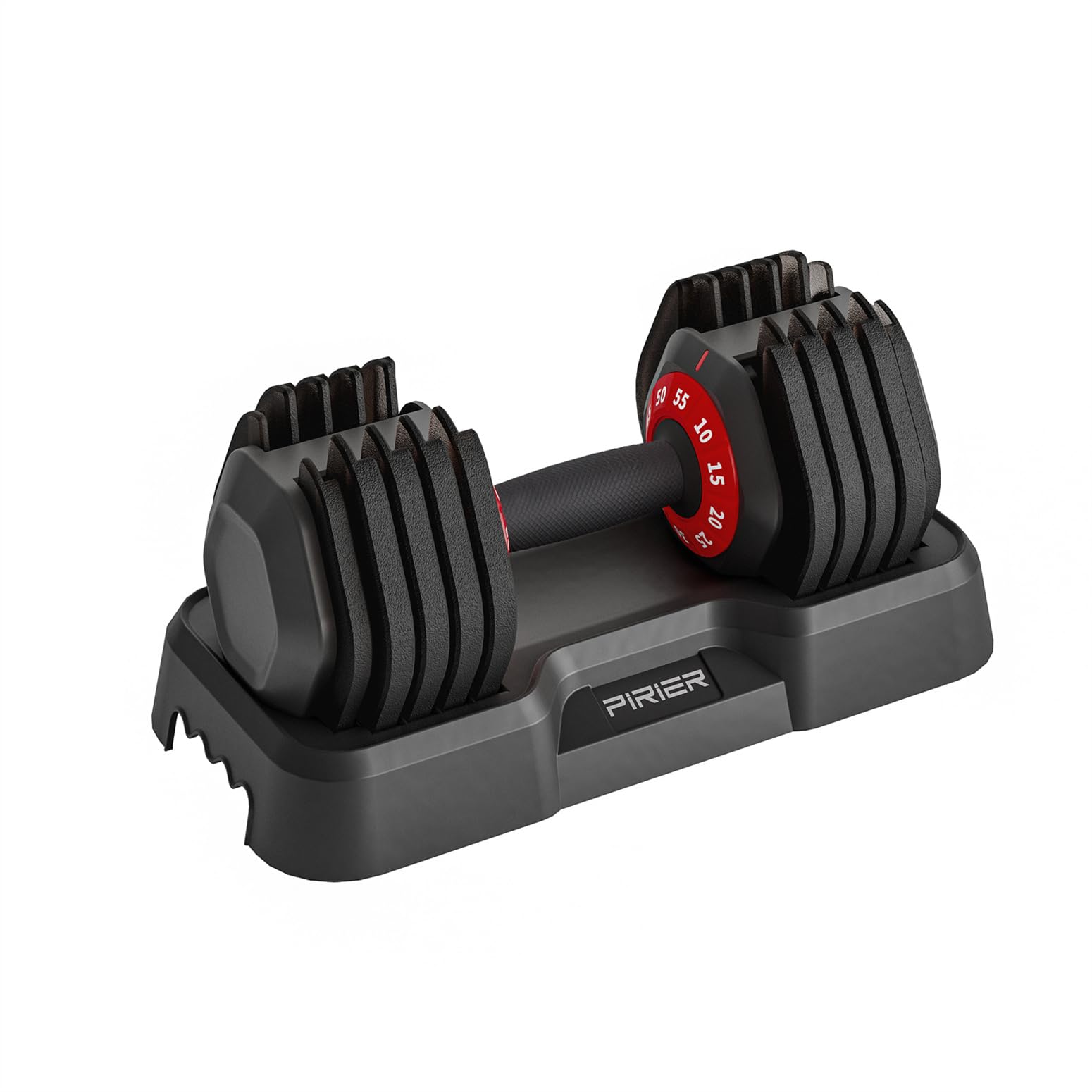 Adjustable Dumbbell 55LB Single Dumbbell 10 Weight Options, Anti-Slip ...