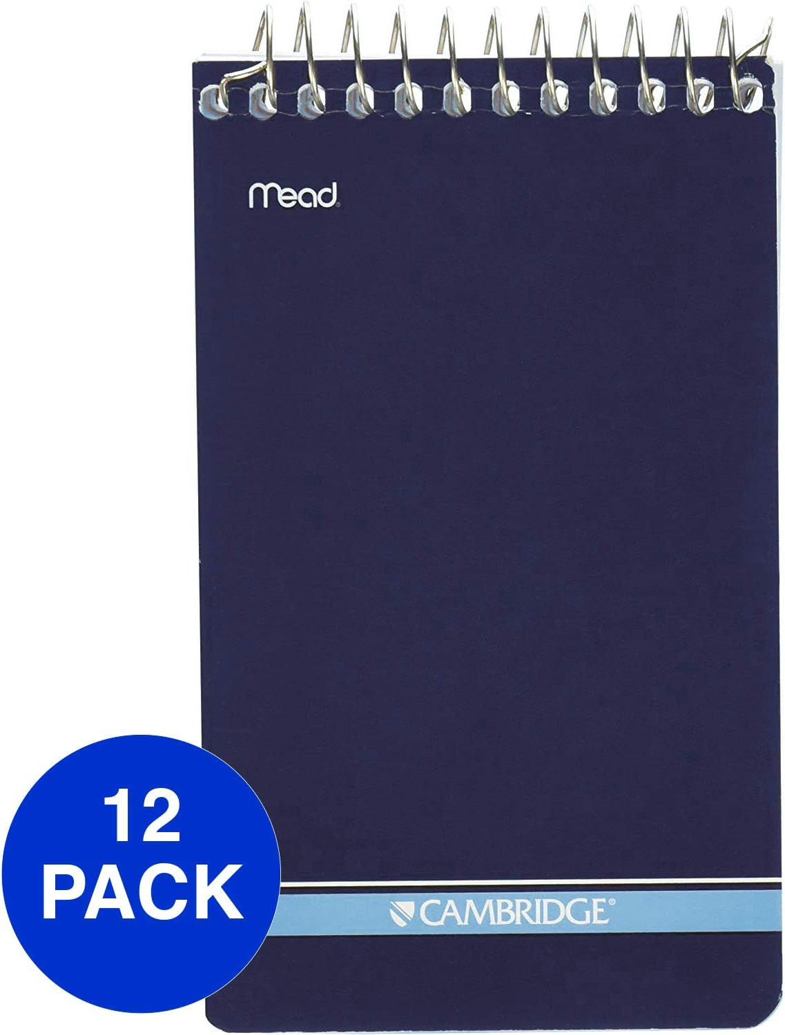 Amazon.com : Mead Cambridge 3 x 5-Inch Wirebound Memo Book, Black, 70 ...