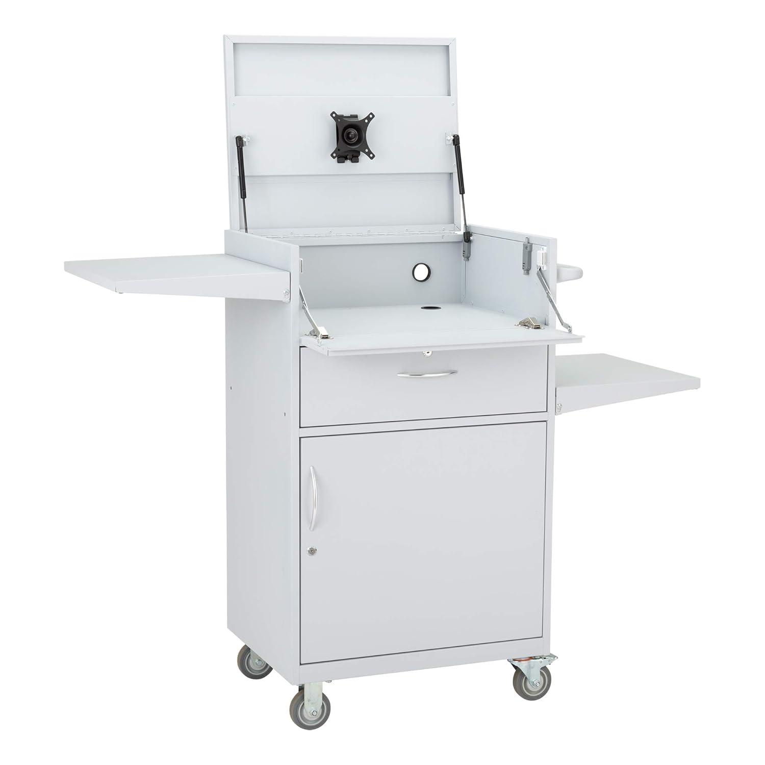 Learniture Mobile Teacher Instructor Computer Workstation Desk w ...