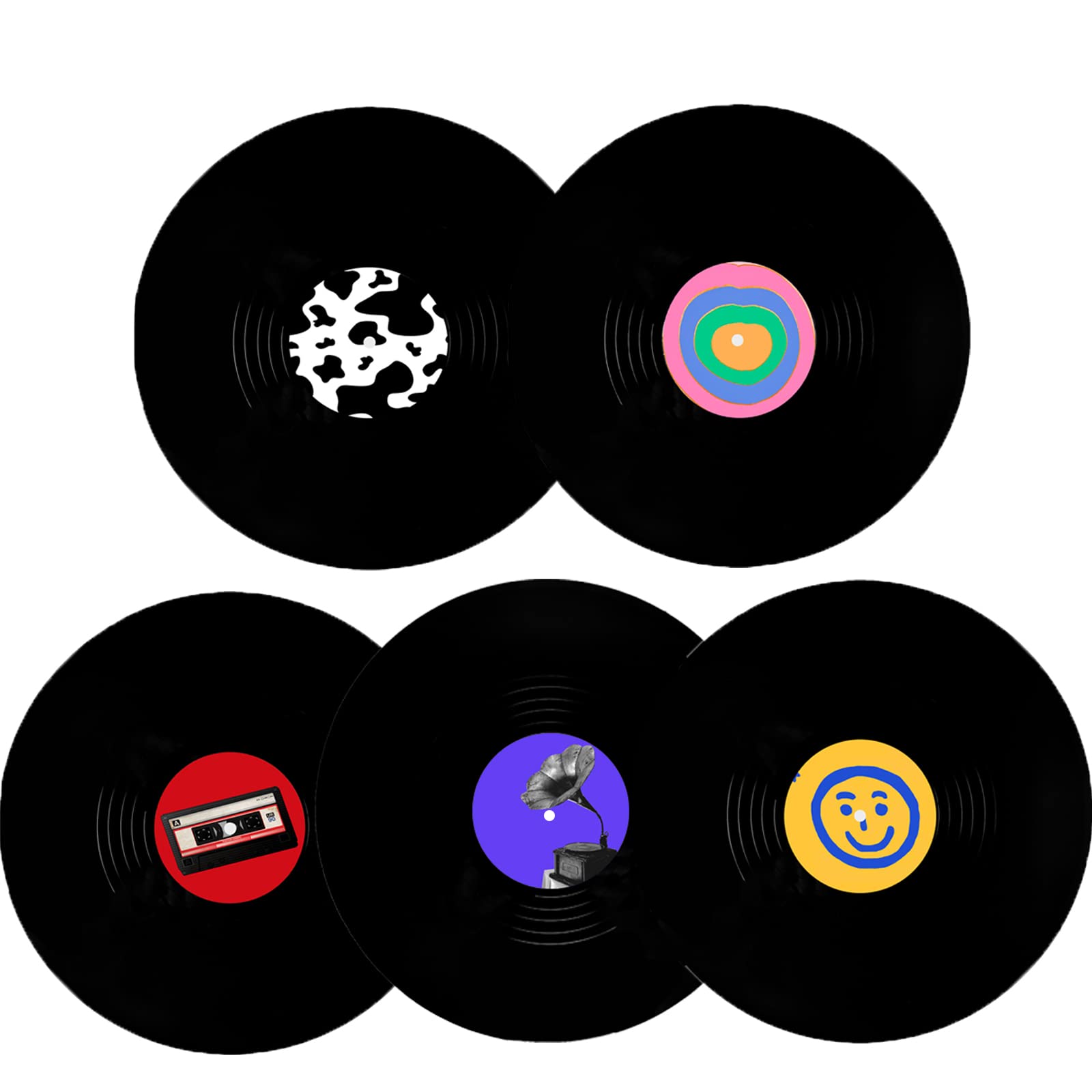 Mua 12 inch Fake Records 5 Pieces in 1 Pack, Viynles Record Decor ...