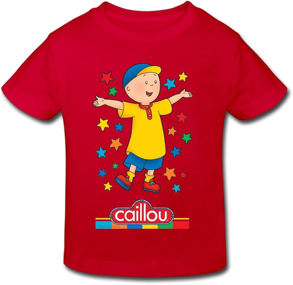 Knot Retro Caillou Kids Toddler T-Shirt Red US Size 4 Toddler: Amazon ...