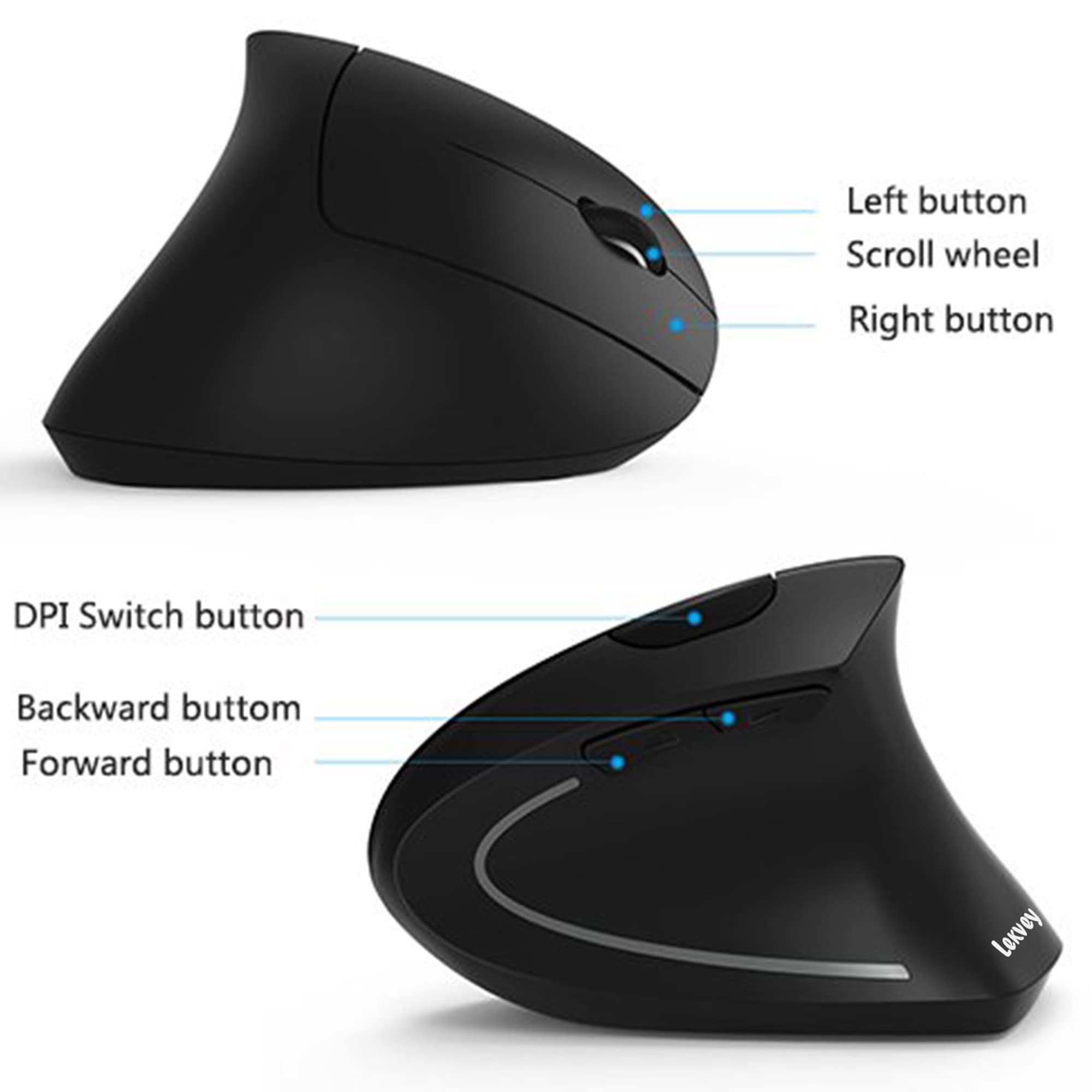 Mua Lekvey Ergonomic Mouse, Vertical Wireless Mouse - Rechargeable 2 ...