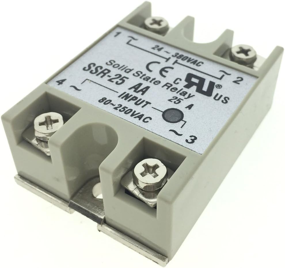 Amazon.com: YXQ SSR-25AA Solid State Relay AC 80-250V Input AC 24-380V Output Small AC Exchange ...