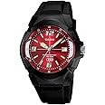 Amazon.com: Casio MW600F Series | Men’s Analog Watch | Black/Red | 100M ...