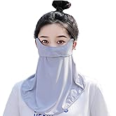 YUANST UV Face Mask, Ice Silk Cooling Neck Gaiter, Breathable Sun ...