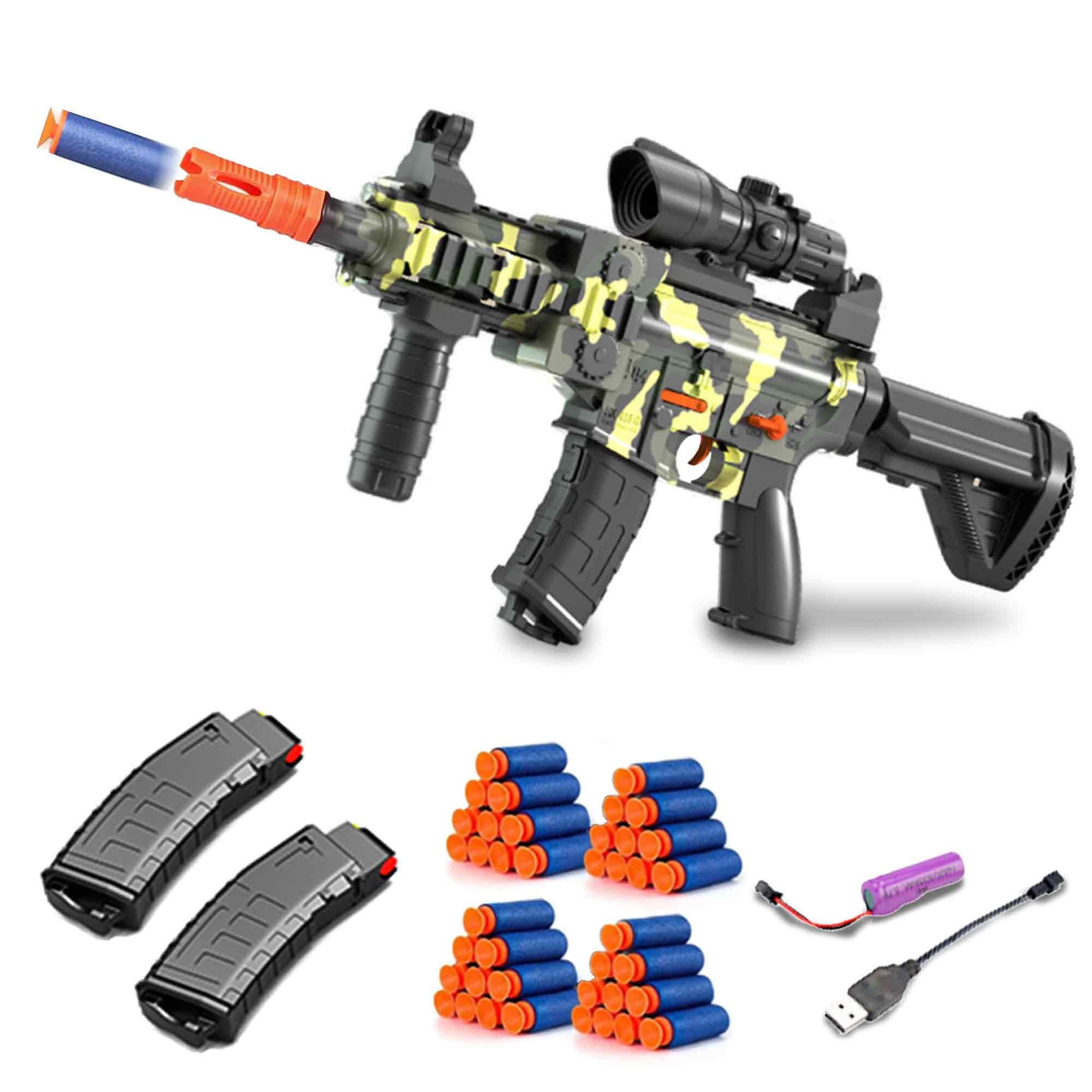 BYTEWAR Soft Bullets Toys Guns for Boys,M416 Foam Blaster Gun,Electric ...