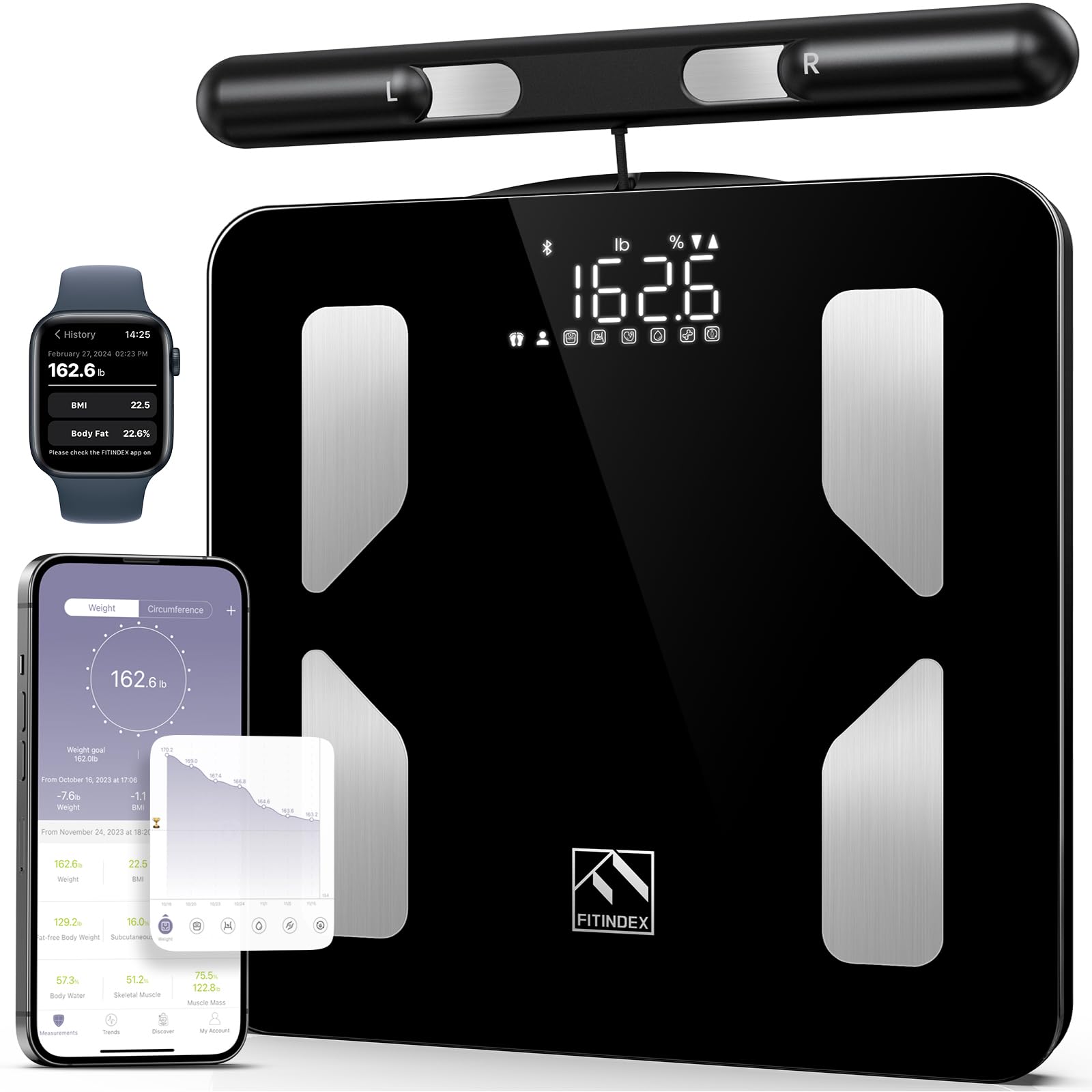 Mua Smart Scale for Body Weight and Fat, 8 Electrode Full Body ...