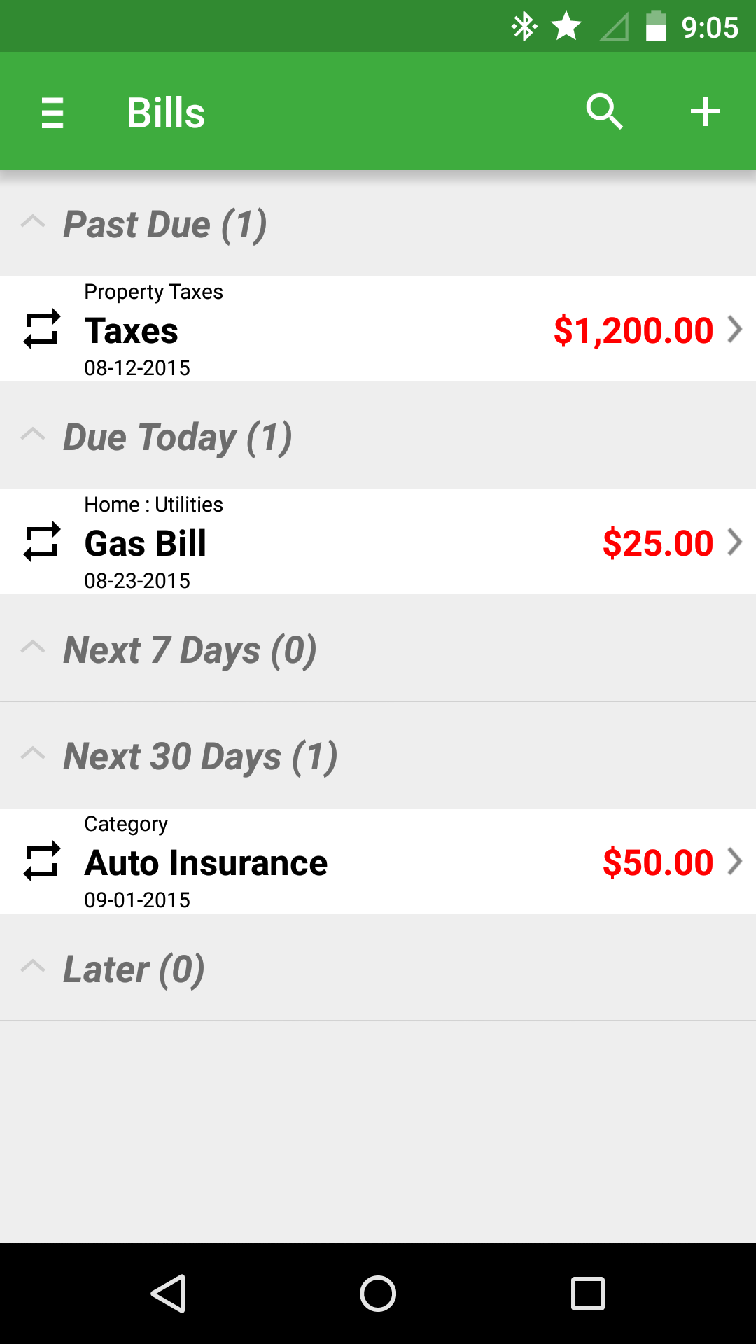 myBill$ Free:Amazon.com:Appstore for Android