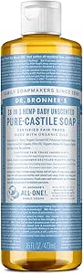 Dr. Bronner's Organic Liquid Soaps Baby Mild at Least 70% Organic, 16 ...