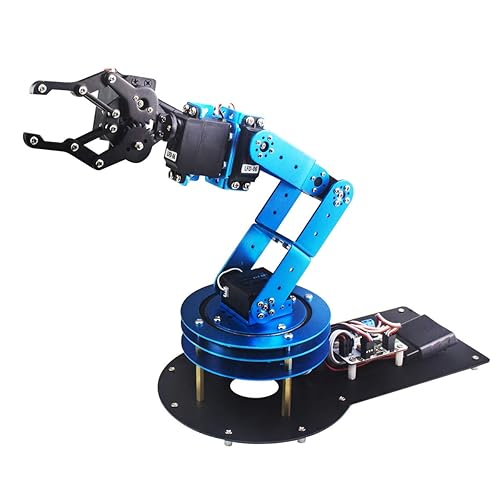 Robotic Arm Kit 6DOF Programming Robot Arm with 5 Servo, Handle ...