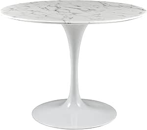 Amazon.com - Modway Lippa 40" Mid-Century Dining Table with Round ...