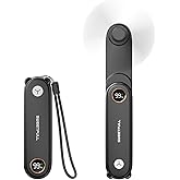 Amazon.com: SWEETFULL Portable Handheld Mini Fan with LED Display, 2-in ...