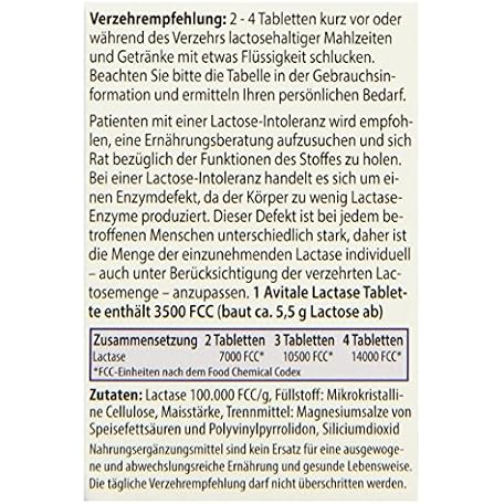 Mua Avitale Lactase 3500 fcc, 100 Tablets Klicksp, Single Pack trên ...