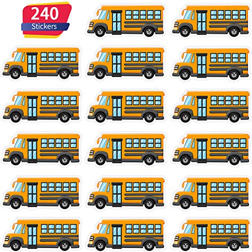 School Bus Stickers Mini Yellow Bus Stickers for Scrapbooking ...