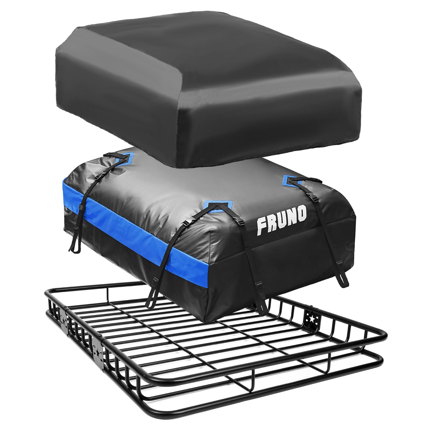 FRUNO Roof Rack Cargo Carrier Universal Fit Vehicle Rooftop Cargo ...