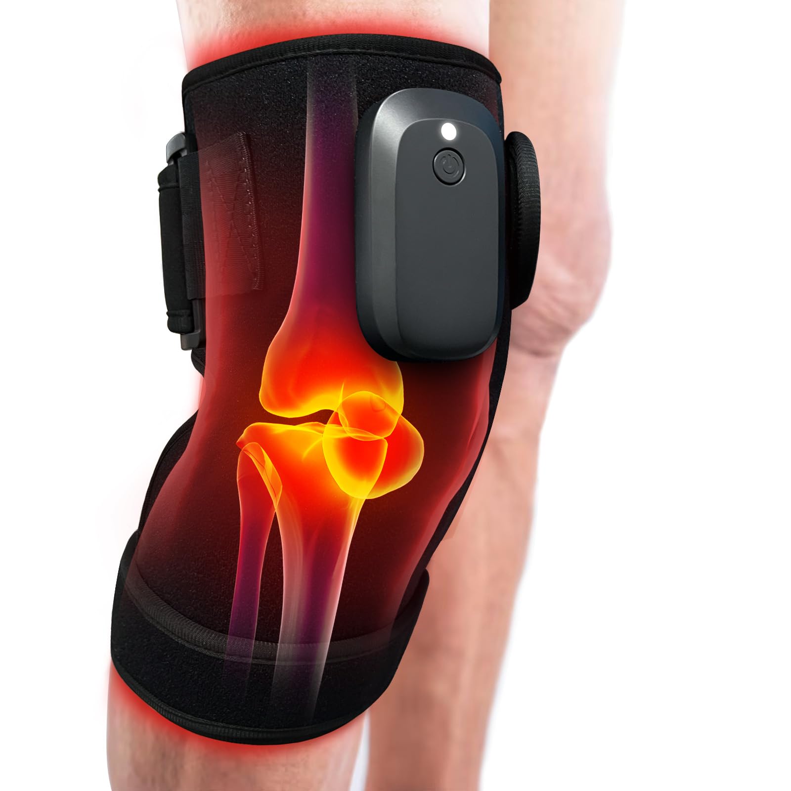 PEEWF Red Light Therapy for Knee Pain, Knee Light Therapy Pad with Heat ...