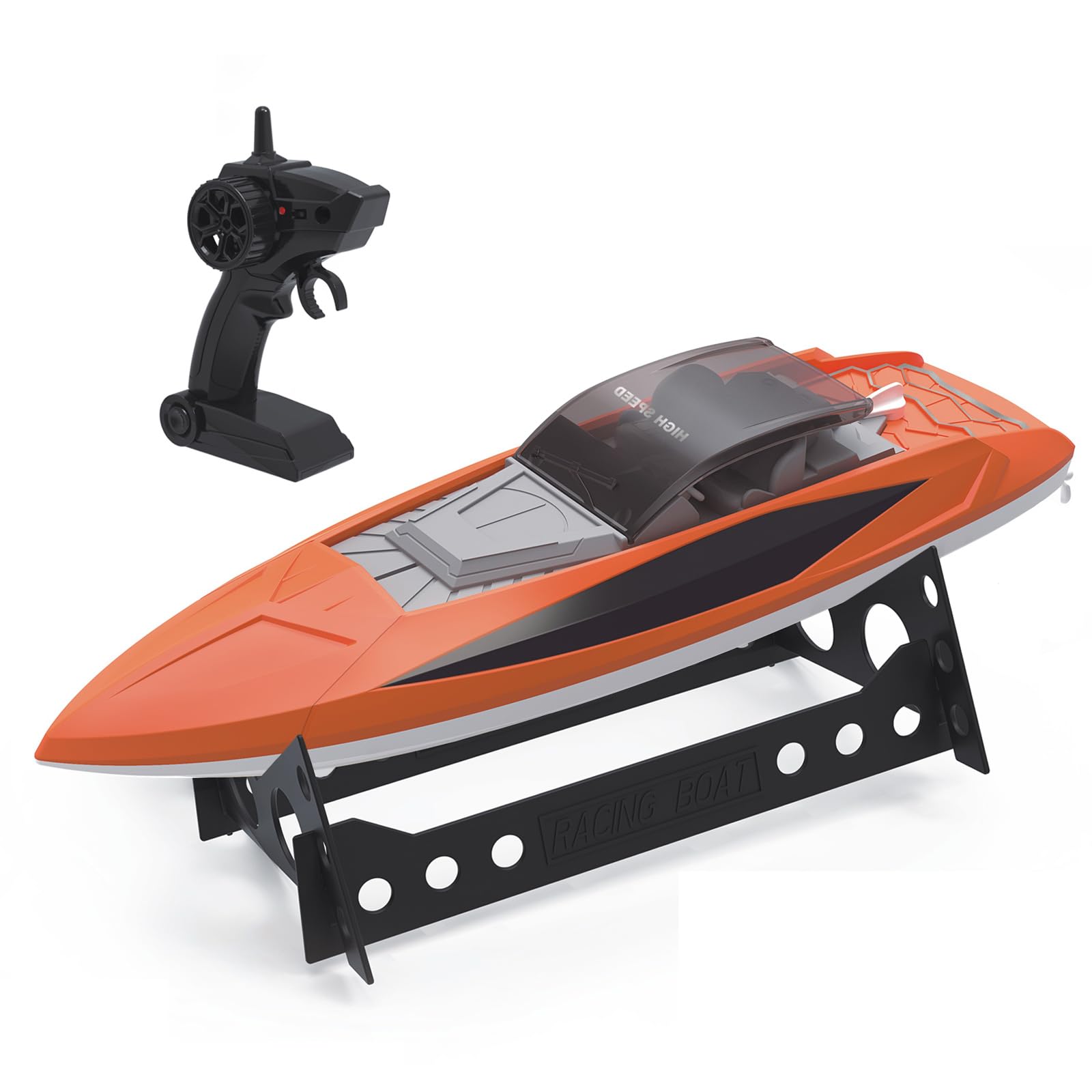 OKGIUGN Fast RC Boat for Pools and Lakes, 2.4 GHz 20+ MPH Racing Boats ...