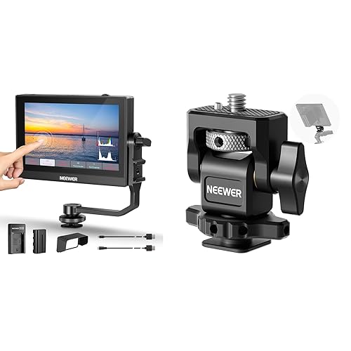 NEEWER F500 5.5 Inch Camera Field Monitor with MA006 Monitor Mount, HDR ...