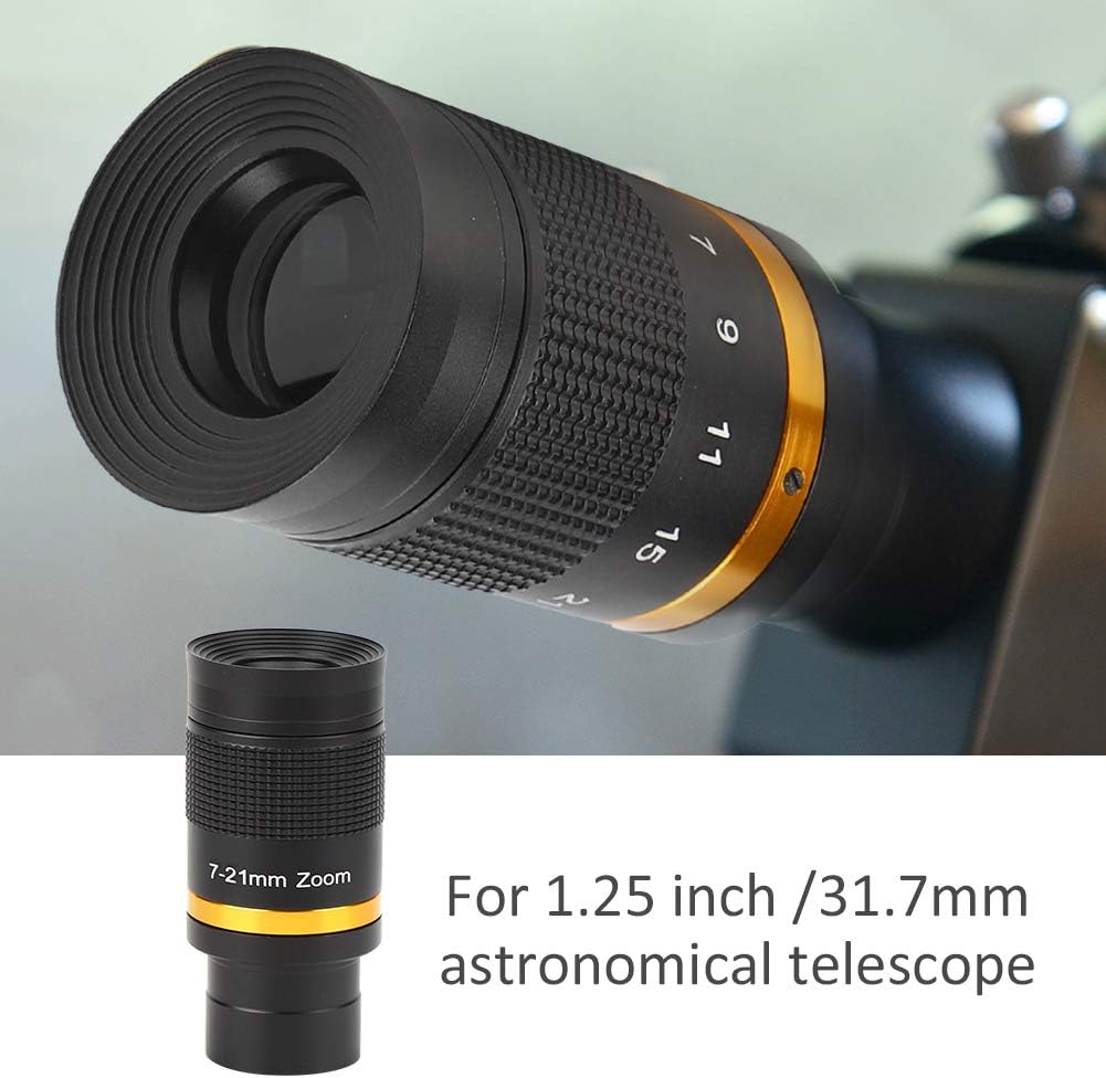 T opiky Zoom Eyepiece for Telescopes 1.25,Versatile 7-21mm Continuous ...