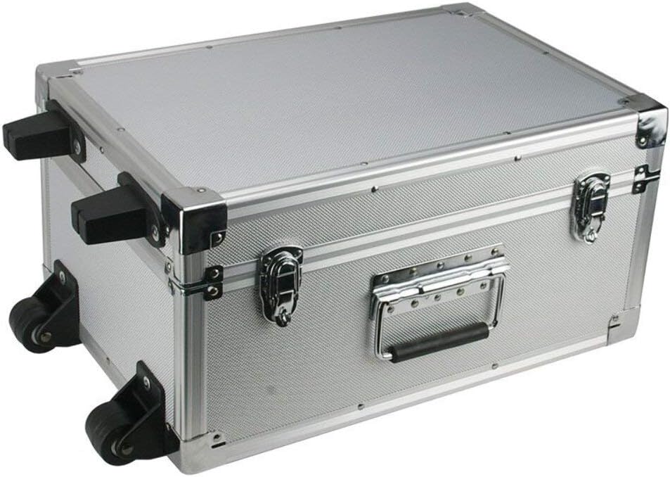 ROC Cases Trolley Silver Flight Case (L440xW300xH220mm): Amazon.co.uk ...