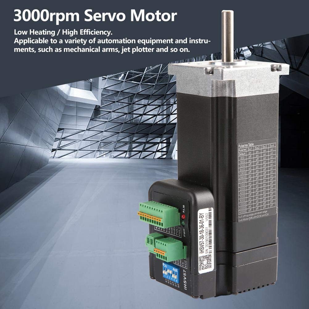 Integrated Servo Motor, 180W 3000rpm 0.6Nm DC36V Servo Motor IHSV57-30 ...