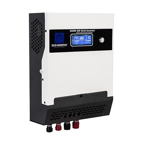 ECO-WORTHY 600W 12V All-in-one Solar Hybrid Charger Inverter: Built-in ...