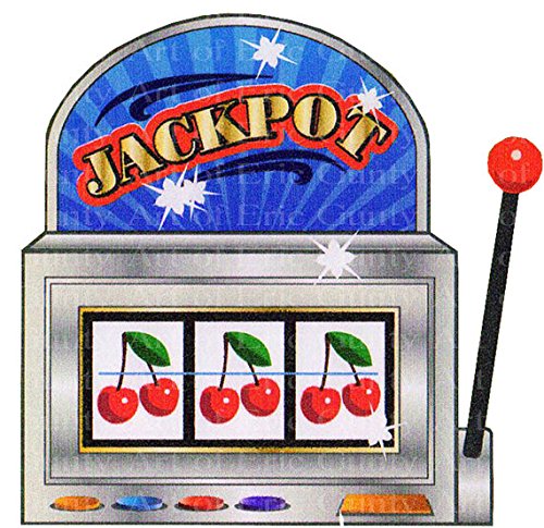3" Round - Jackpot Casino Slot Machine Birthday - Edible Cake/Cupcake ...