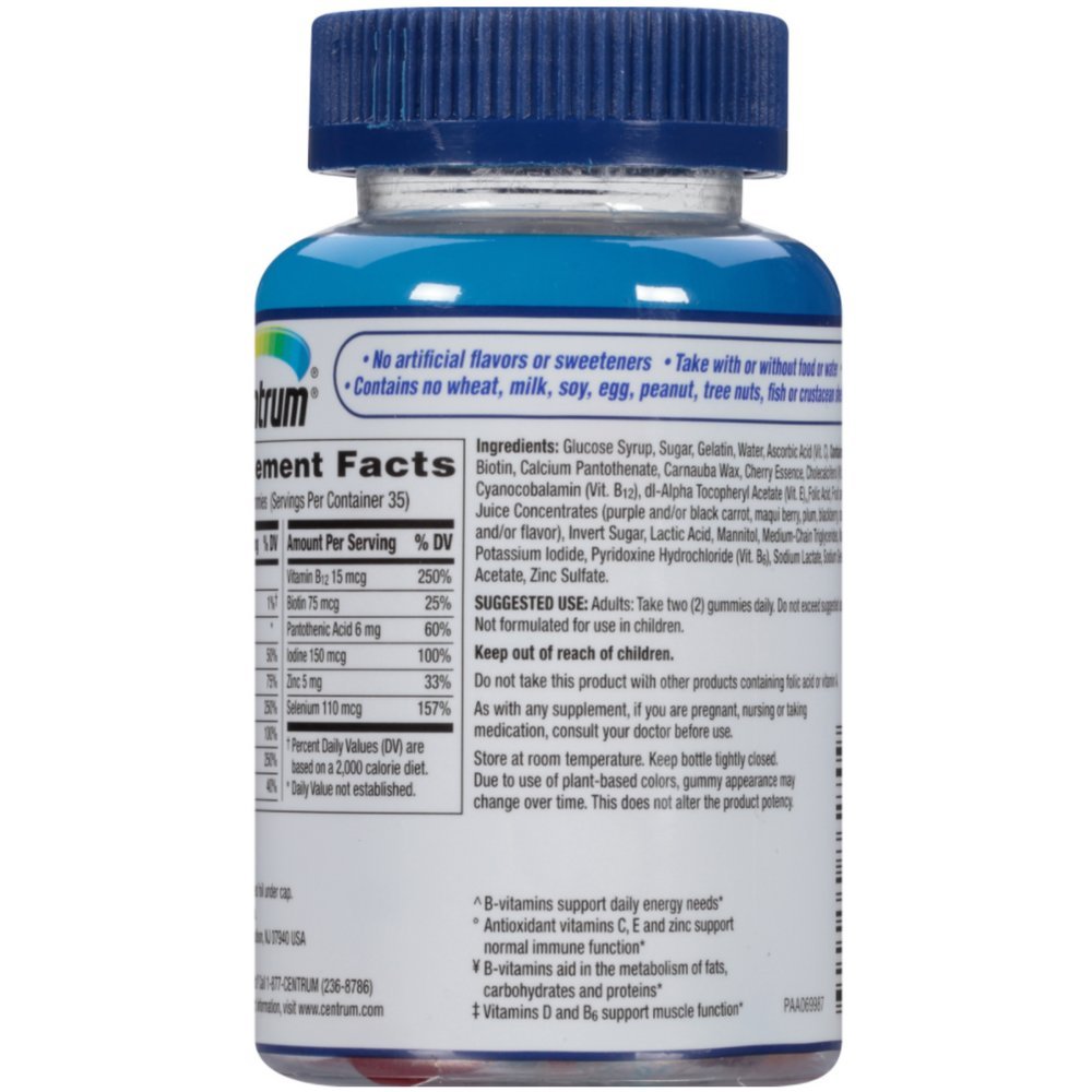 Mua Centrum Gummies for Men, Multivitamin/Mineral Supplement with ...