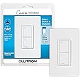 Lutron Caseta Original Smart Switch with Wallplate (Lutron Smart Hub Required), for LED Lights ...