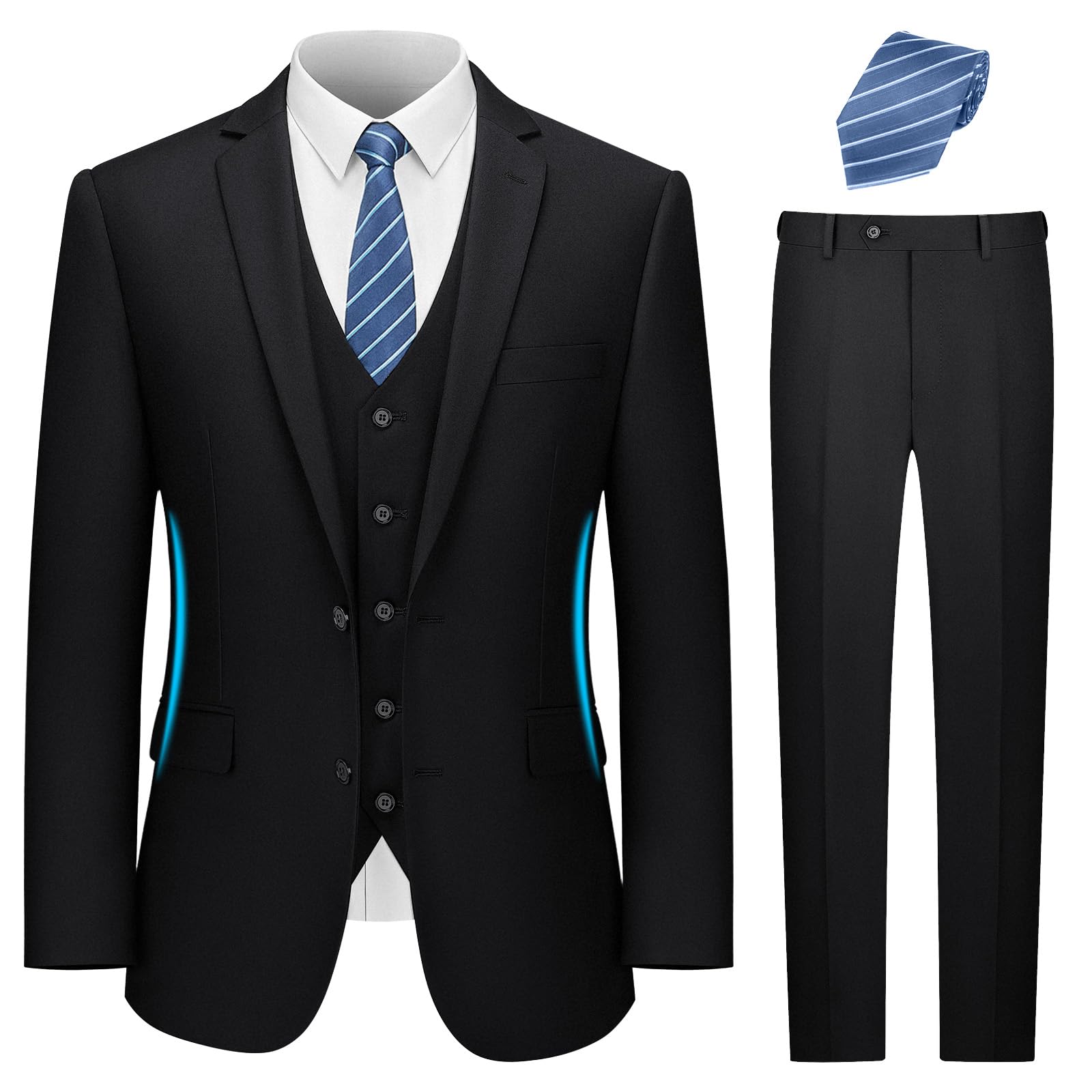 Mua LUPURTY Men's Suits Slim Fit, 3 Piece Suits for Men, 2 Buttons ...