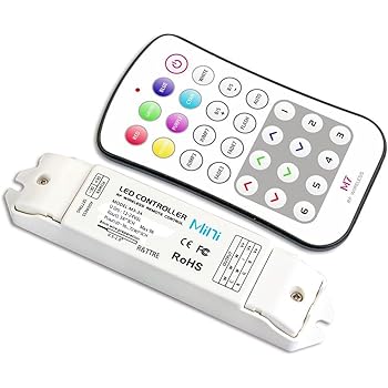 Amazon.com: BZONE 2.4G Wifi Compatible RGB LED Remote Controller ...