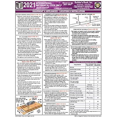 Buy 2021 International Mechanical Code IMC Quick-Card Pamphlet – May 29 ...