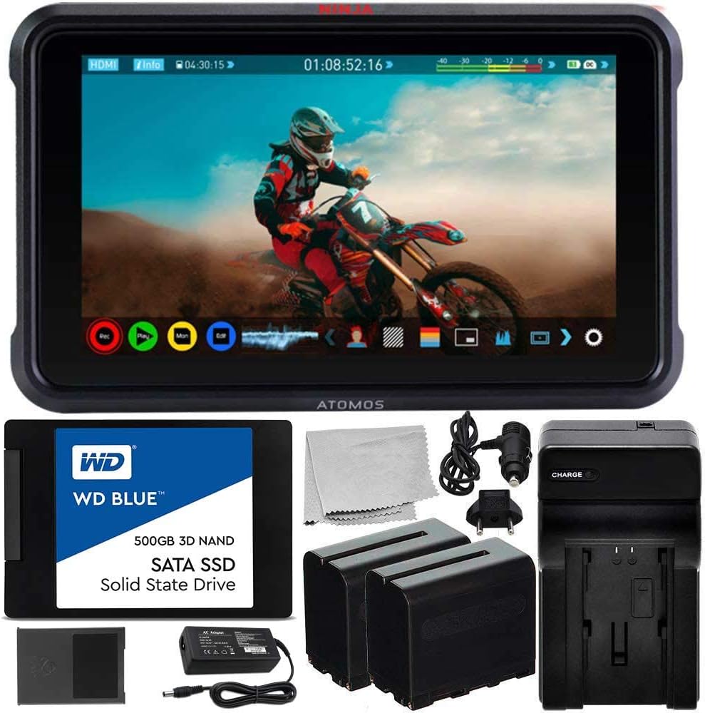 Atomos Ninja V 5" 4K HDMI Recording Monitor with WD: Amazon.co.uk ...