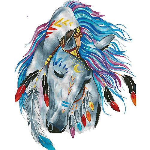 Moohue Needlework 14CT Counted Cross Stitch Kits Indi